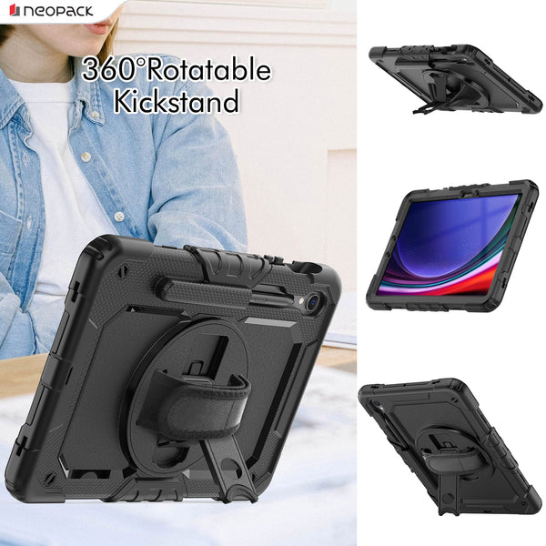 Military Grade Shockproof Rugged Case with Shoulder Strap & 360 Degree ...