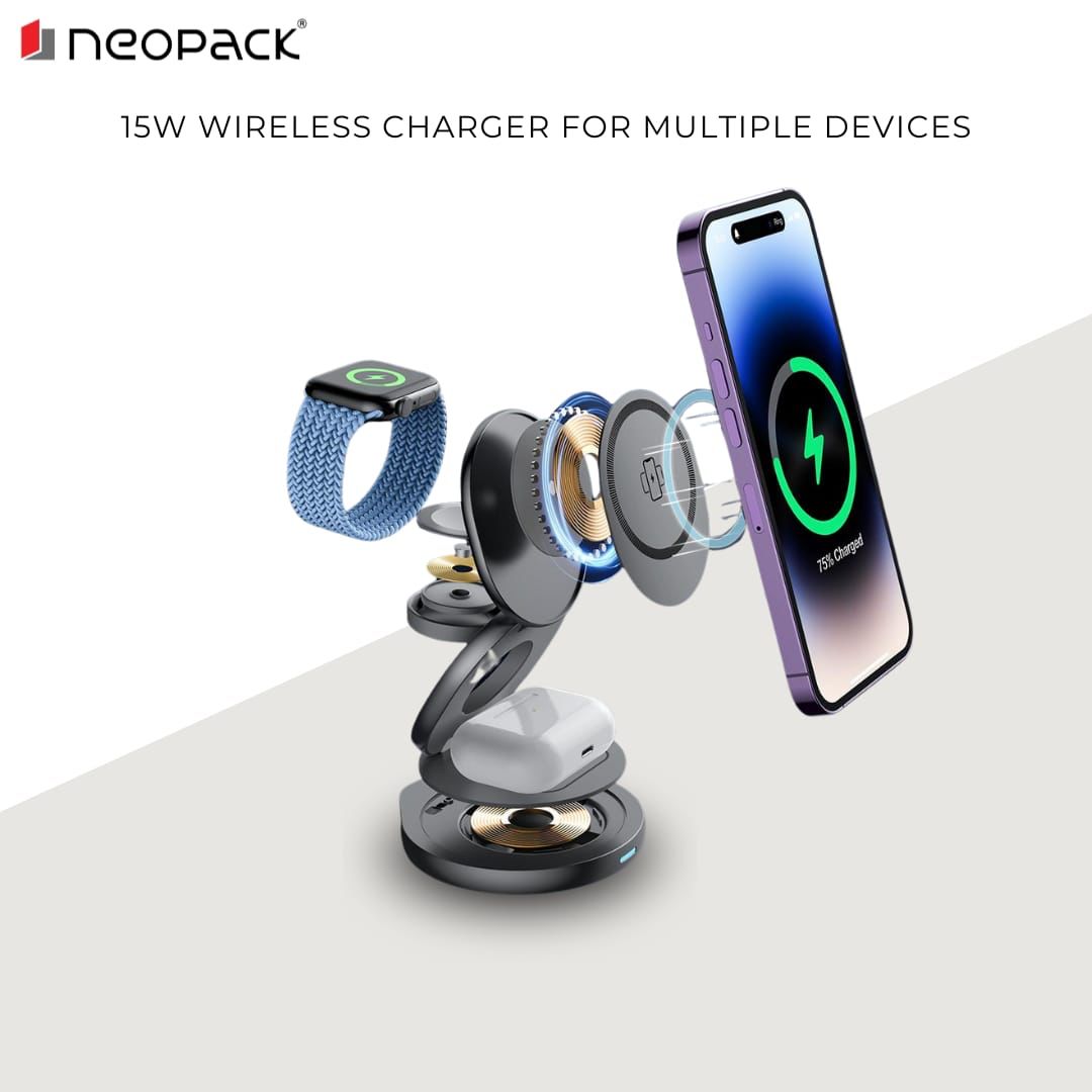 Transformer Foldable Wireless Charging Stand 15W Compatible with iPhon ...